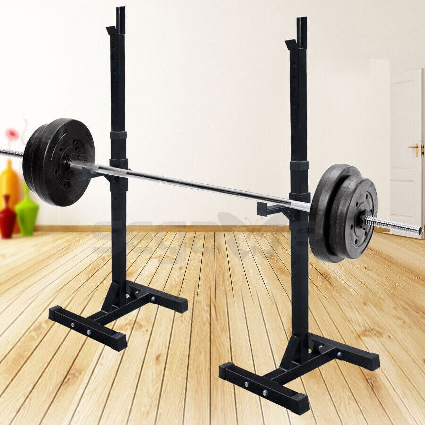 Squat Rack Segawe Adjustable Stands - 2PC Steel Press Stand For Barbell ...