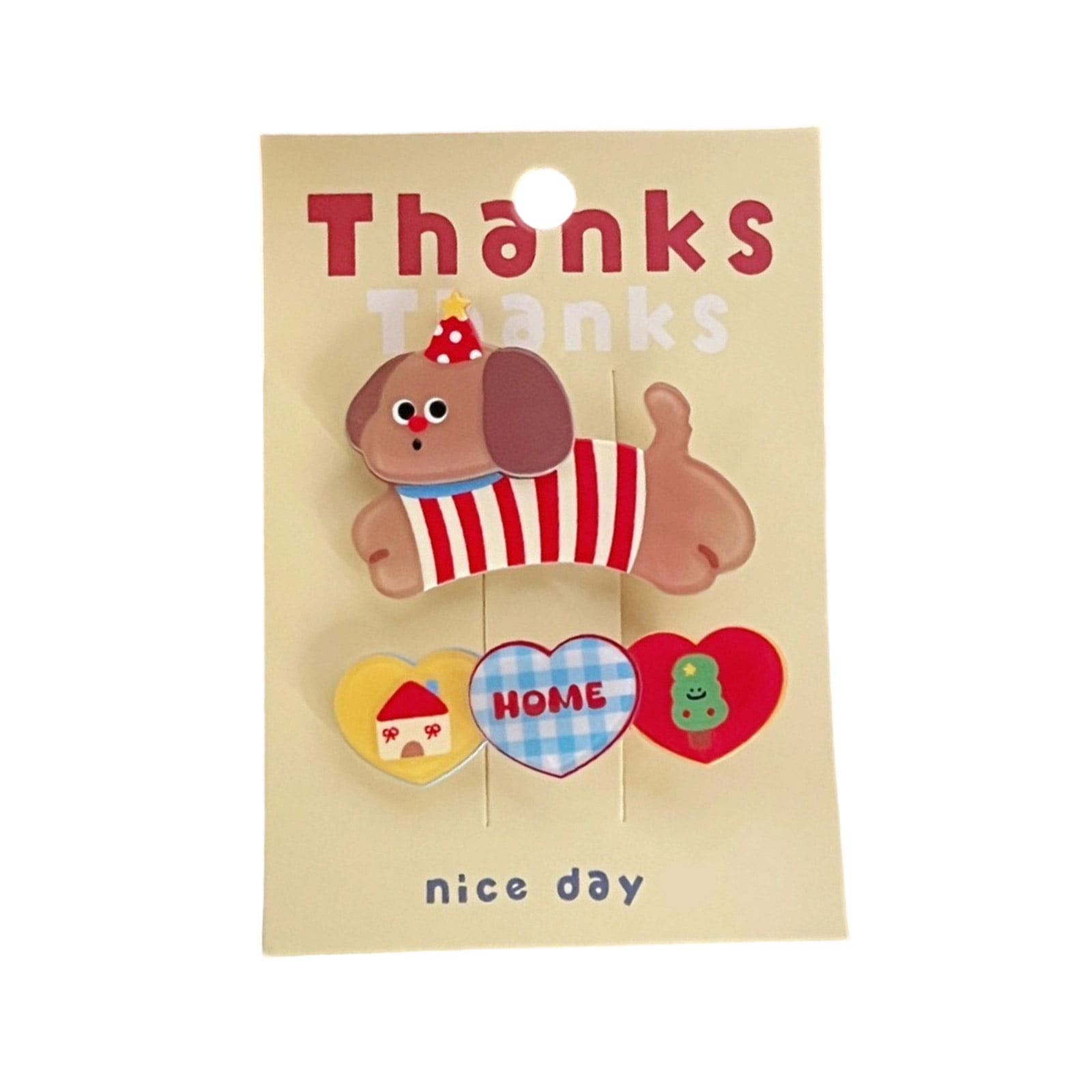 2PCS Adorable Cartoon Styles Hair Clip for Women Girls Practical ...