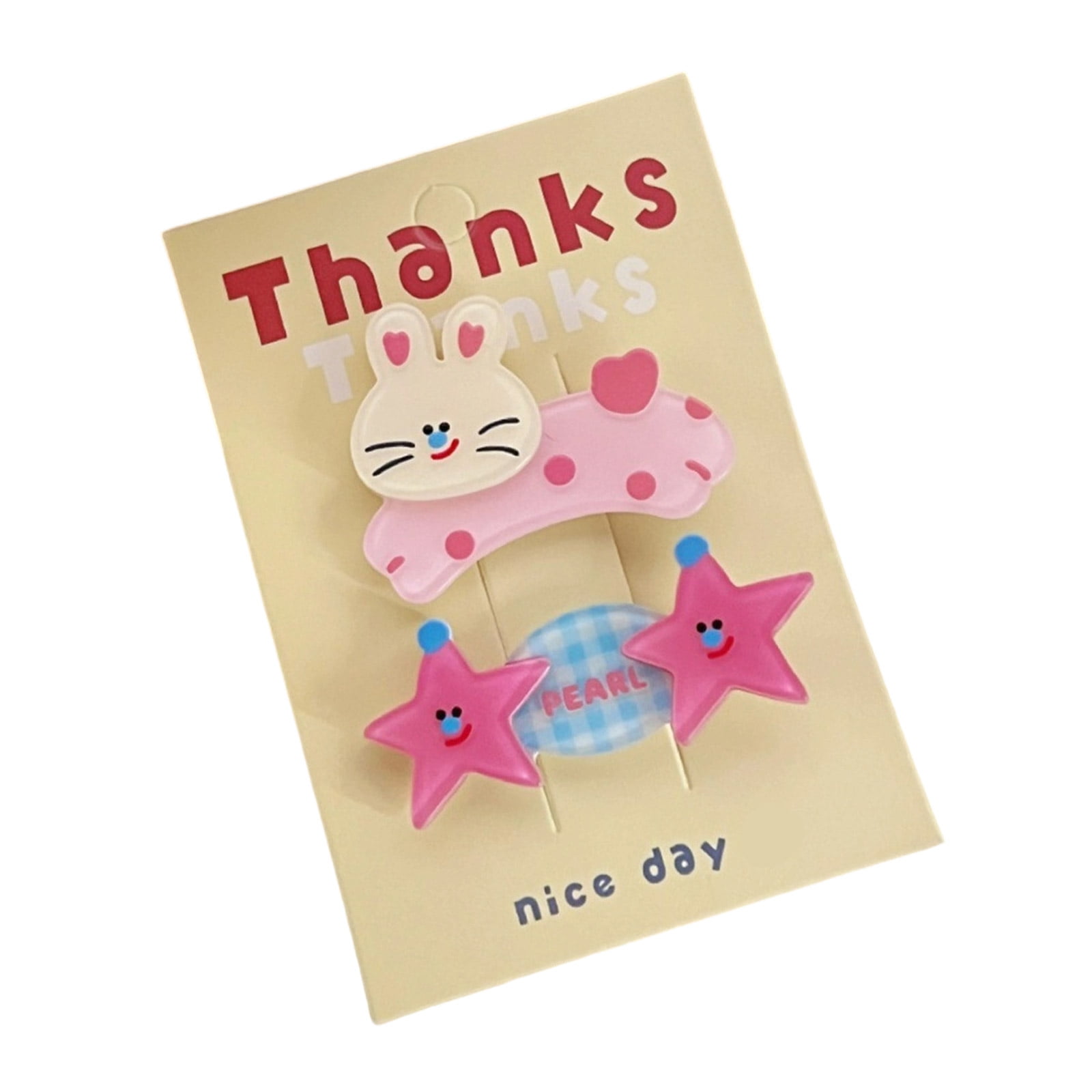 2PCS Adorable Cartoon Styles Hair Clip for Women Girls Practical ...