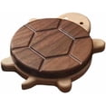 2PCS Adorable Turtle Wooden Coaster – Premium Heat-Resistant Drink ...