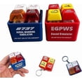 2PCS Aircraft Warning Sound Simulator Keychain with 4 Alarm Sounds ...