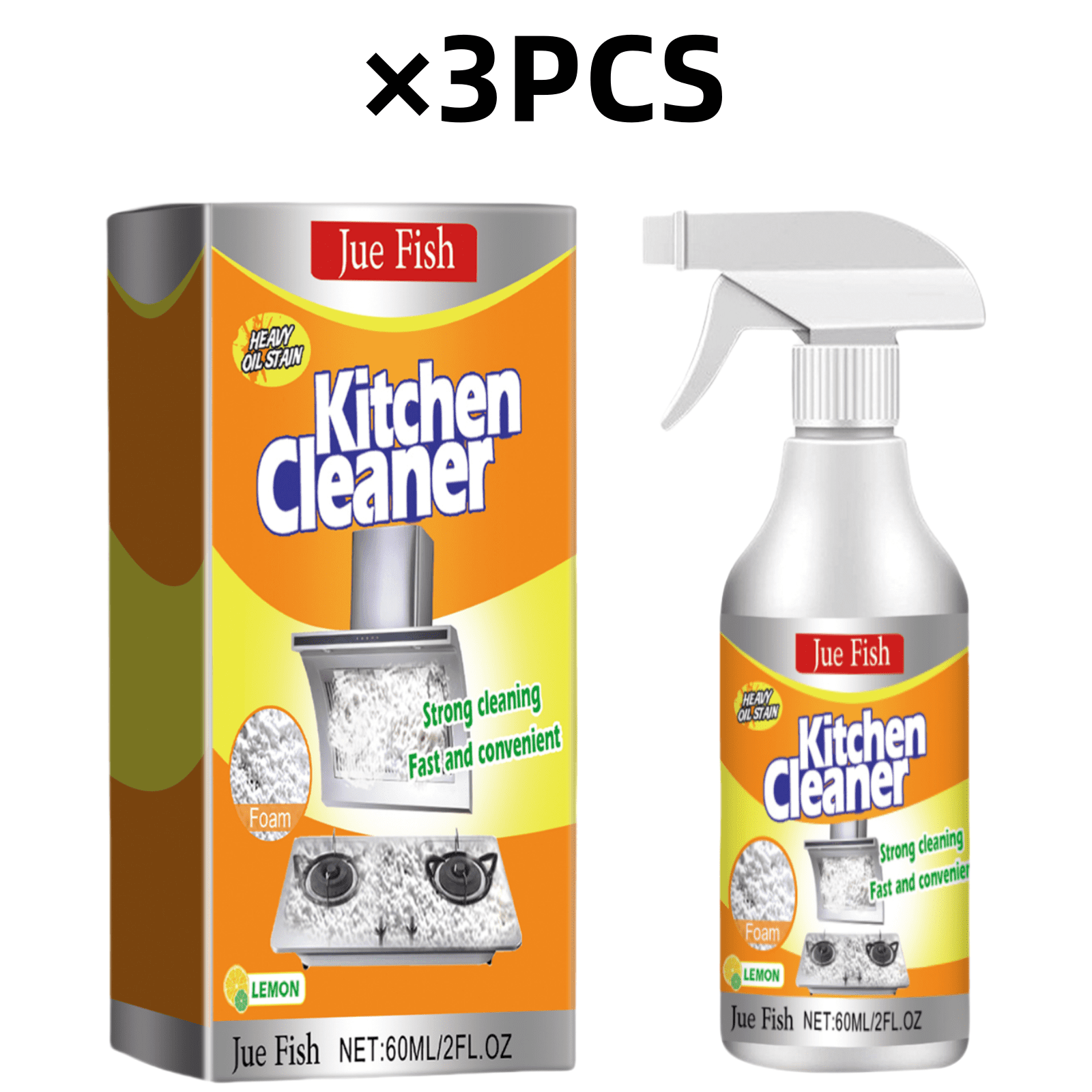 3PCS All-purpose Kitchen Pots and Pan Cleaner, Multipurpose Foam ...