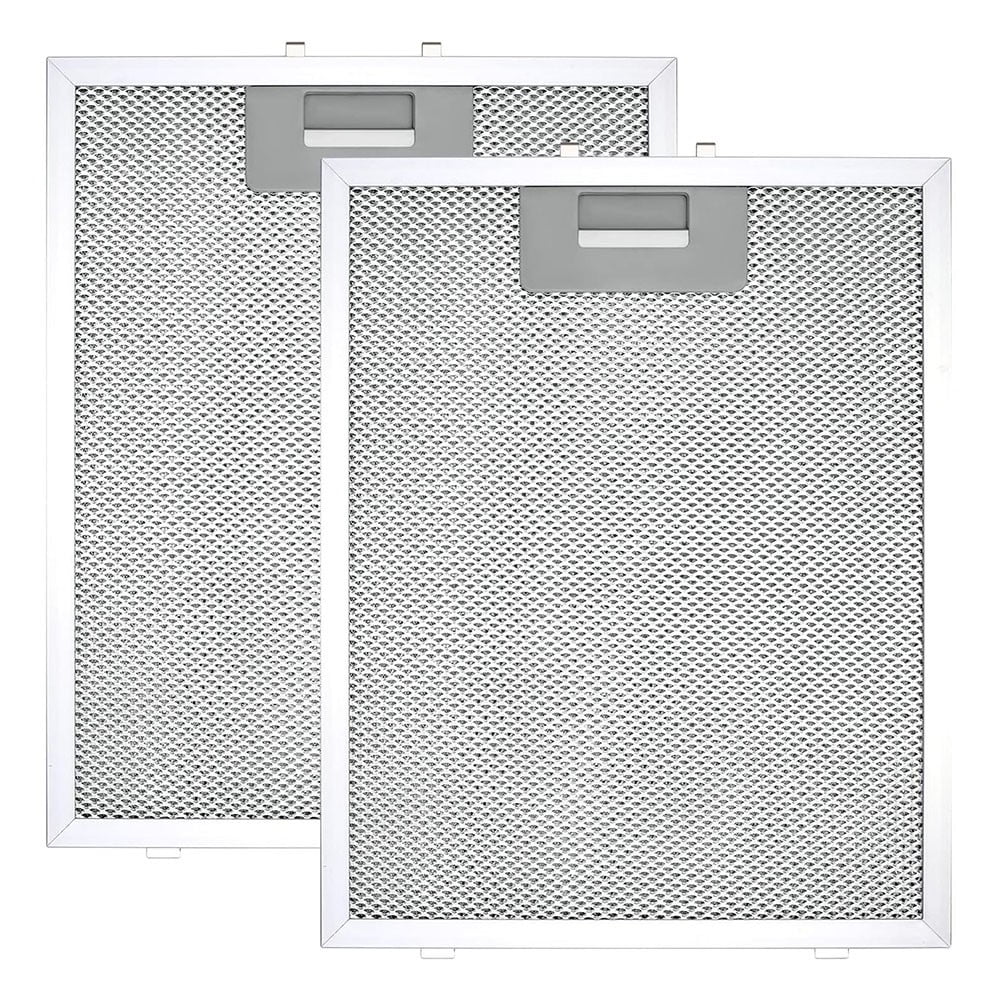 2PCS Aluminum Cooker Hood Filters Metal Mesh Extractor Vent Filter ...