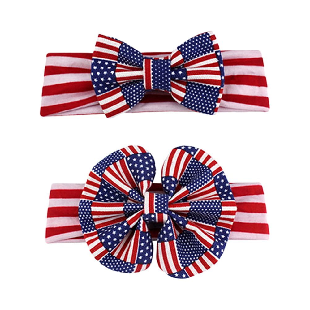 2PCS American Independence Day Headband National Flag Pattern Hairband ...