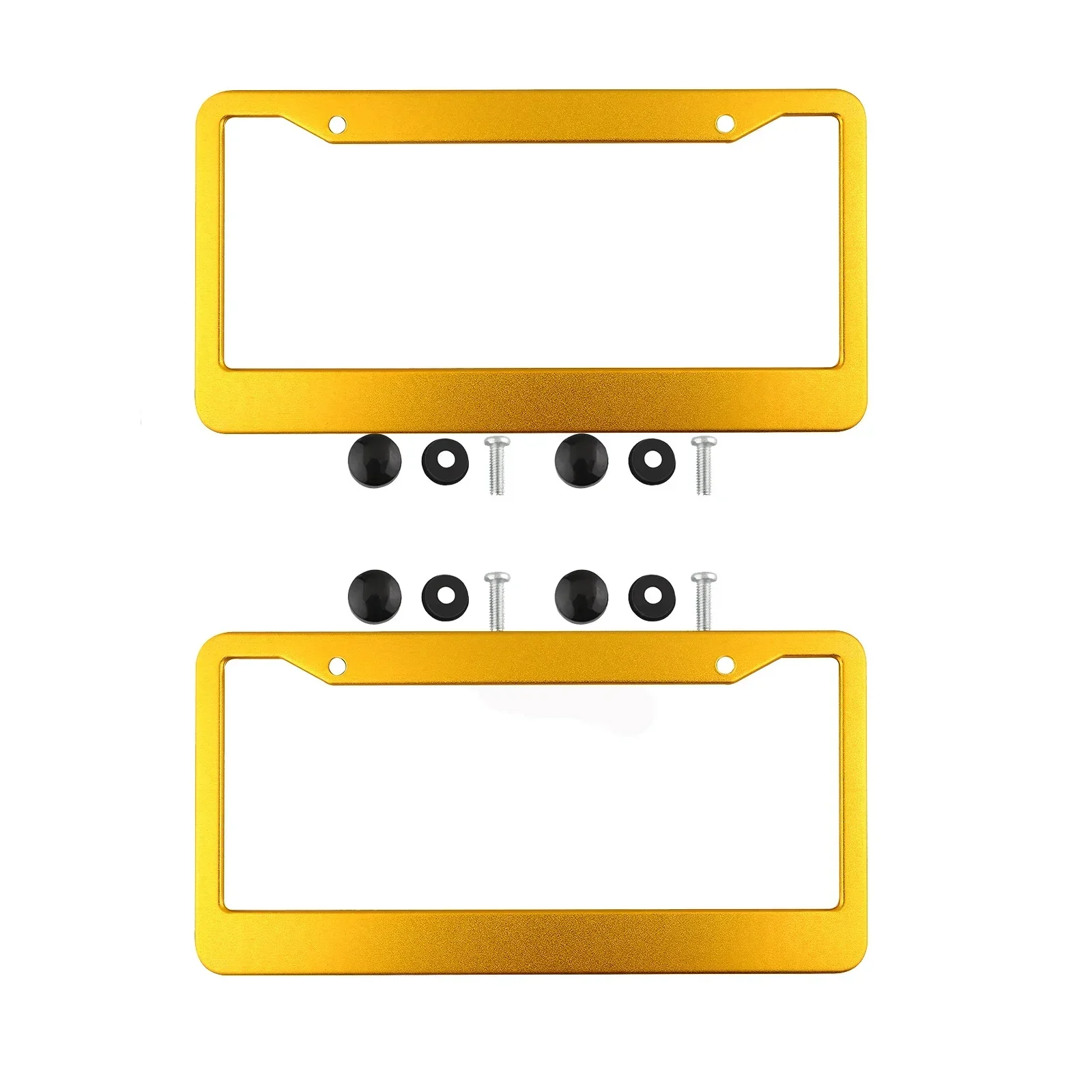 2PCS American Standard License Plate Frame Aluminum Alloy American ...