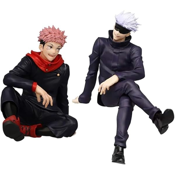 2PCS Anime Figures Itadori Yuji Noodle Stopper Figurine Sitting Pose ...