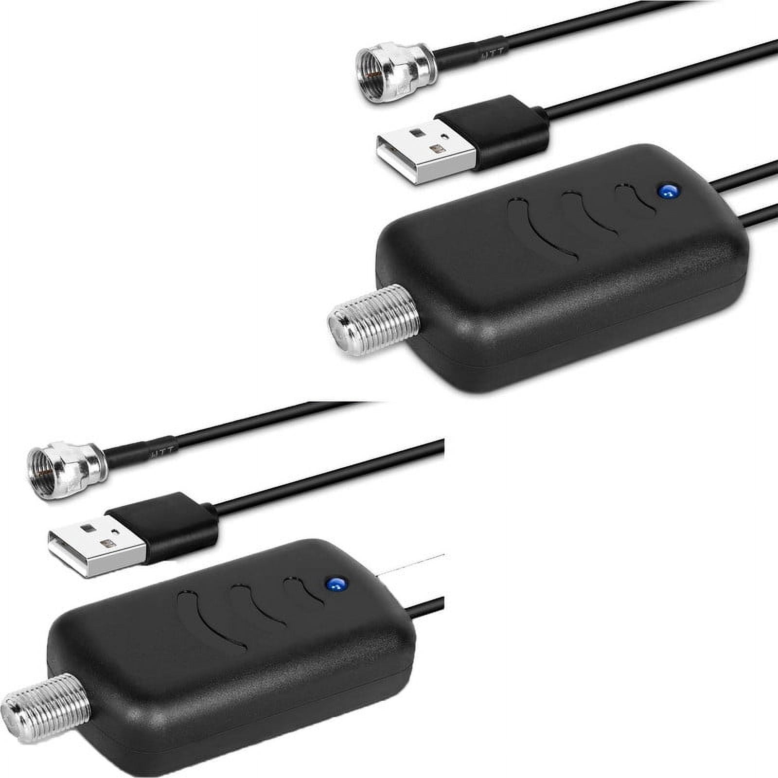 2PCS Antenna Amplifier, Digital HDTV Signal Amplifier Booster for HD TV ...