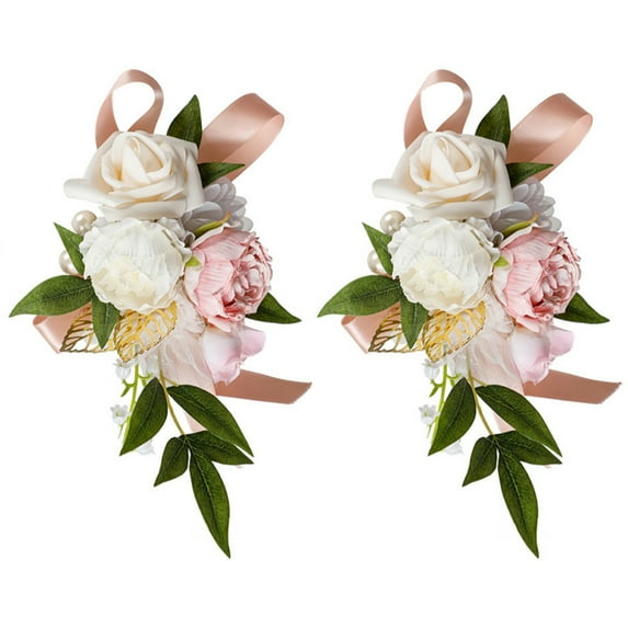 2PCS Artificial Shoulder Corsages Flowers, Mother of The Bride Floral ...