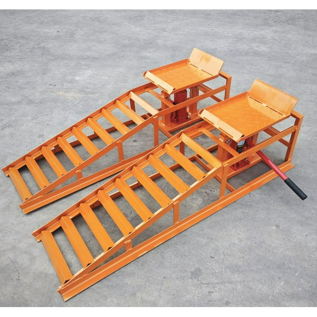 2PCS Auto Car Truck Service Ramps Lifts,12000lbs(5T) Garage Car Lift ...