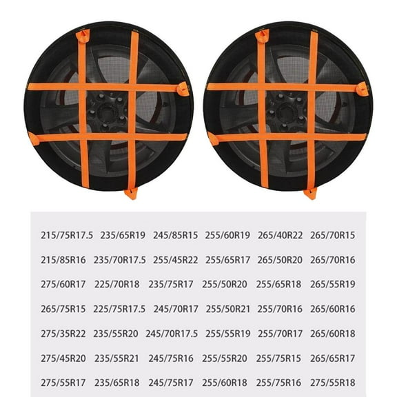 K&K Automotive Pro Series Snow Socks - Traction Device for Winter ...