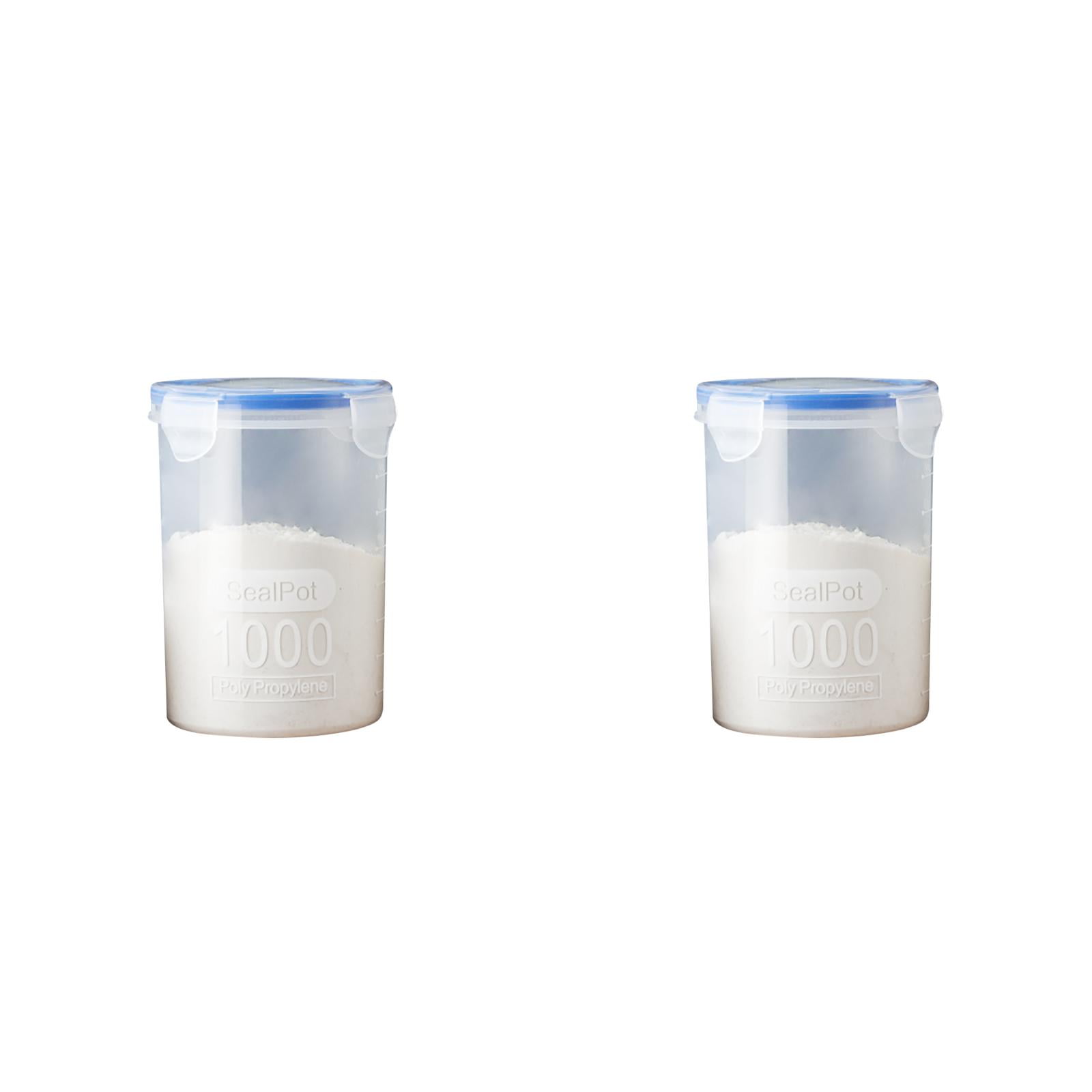 2PCS BPA Free Food Storage Containers - Airtight Kitchen Organizers for ...