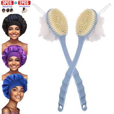 "Bearback Silicone Bath & Shower Body Scrubber, Anti-Bacterial, 17 ...