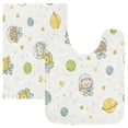 2PCS Bathroom Rug Set Non Slip Absorbent U-Shaped Toilet Mat ...
