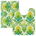 2PCS Bathroom Rug Set Non Slip Absorbent U-Shaped Toilet Mat ...