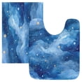 2PCS Bathroom Rug Set Non Slip Absorbent U-Shaped Toilet Mat ...