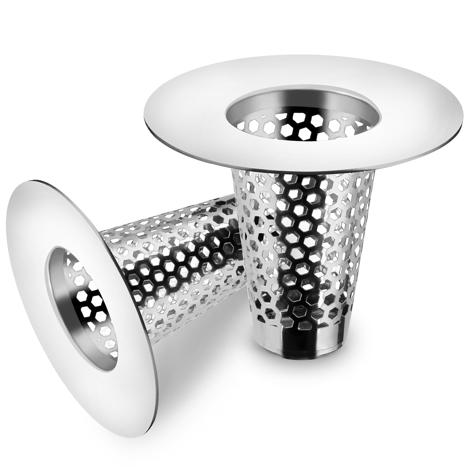 2PCS Bathroom Sink Drain Strainers, 1" Small Conical Premium Stainless ...