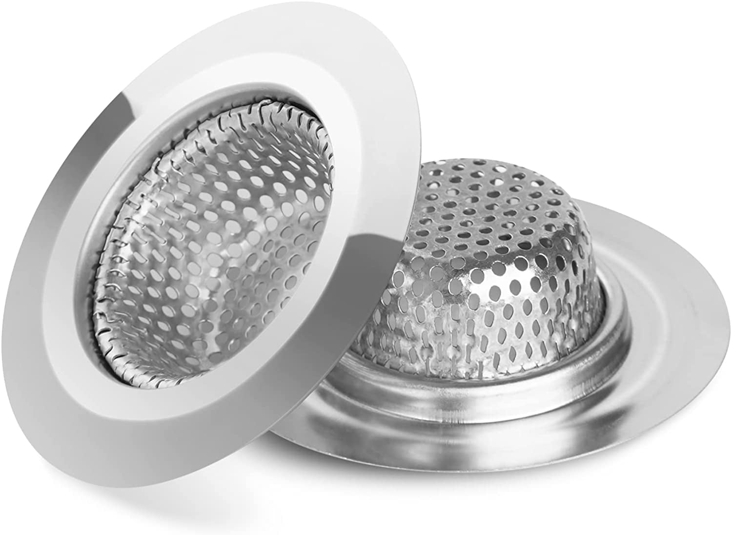2PCS Bathtub Drain Strainer - 2.79 inch Shower Hair Drain Catcher ...