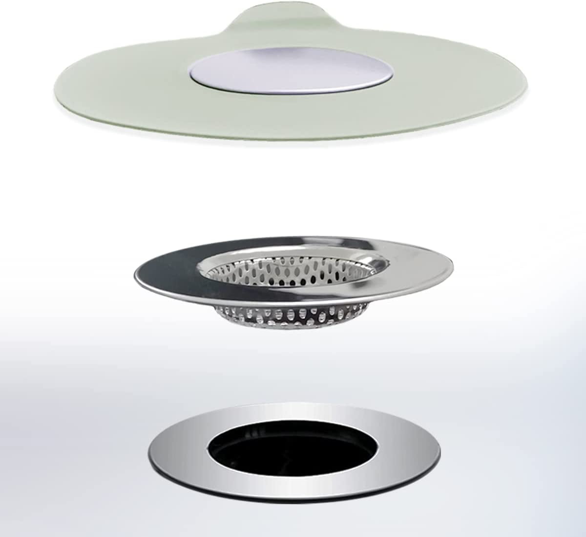 2PCS Bathtub Stopper Hair Catcher Kit, Bathtub Drain Strainer, Tub ...