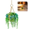 2PCS Beaded Car Charm, Handmade Beaded Terracotta Suncatcher, Crystal ...