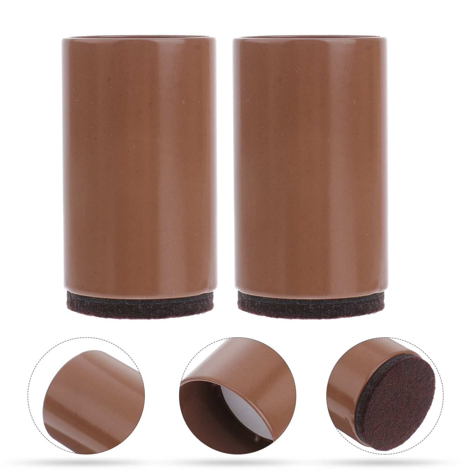 2PCS Bed Furniture Risers, 4x4cm Round Table Feet Riser, Anti- Silent ...