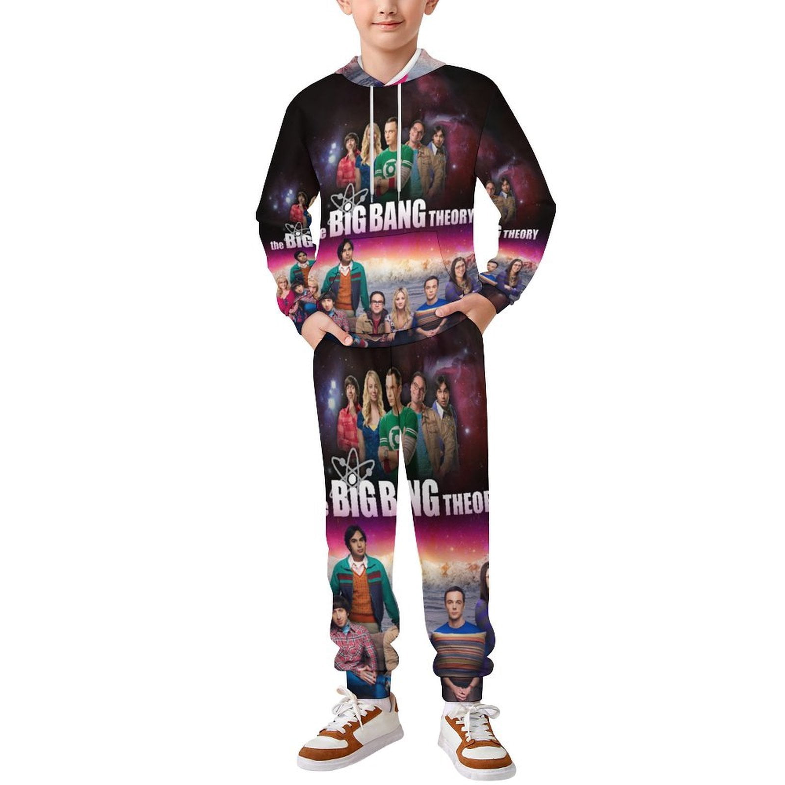 2PCS Big Small B-ang The-0r Tracksuit Outfit Hoodie Sweatshirt & Jogger ...