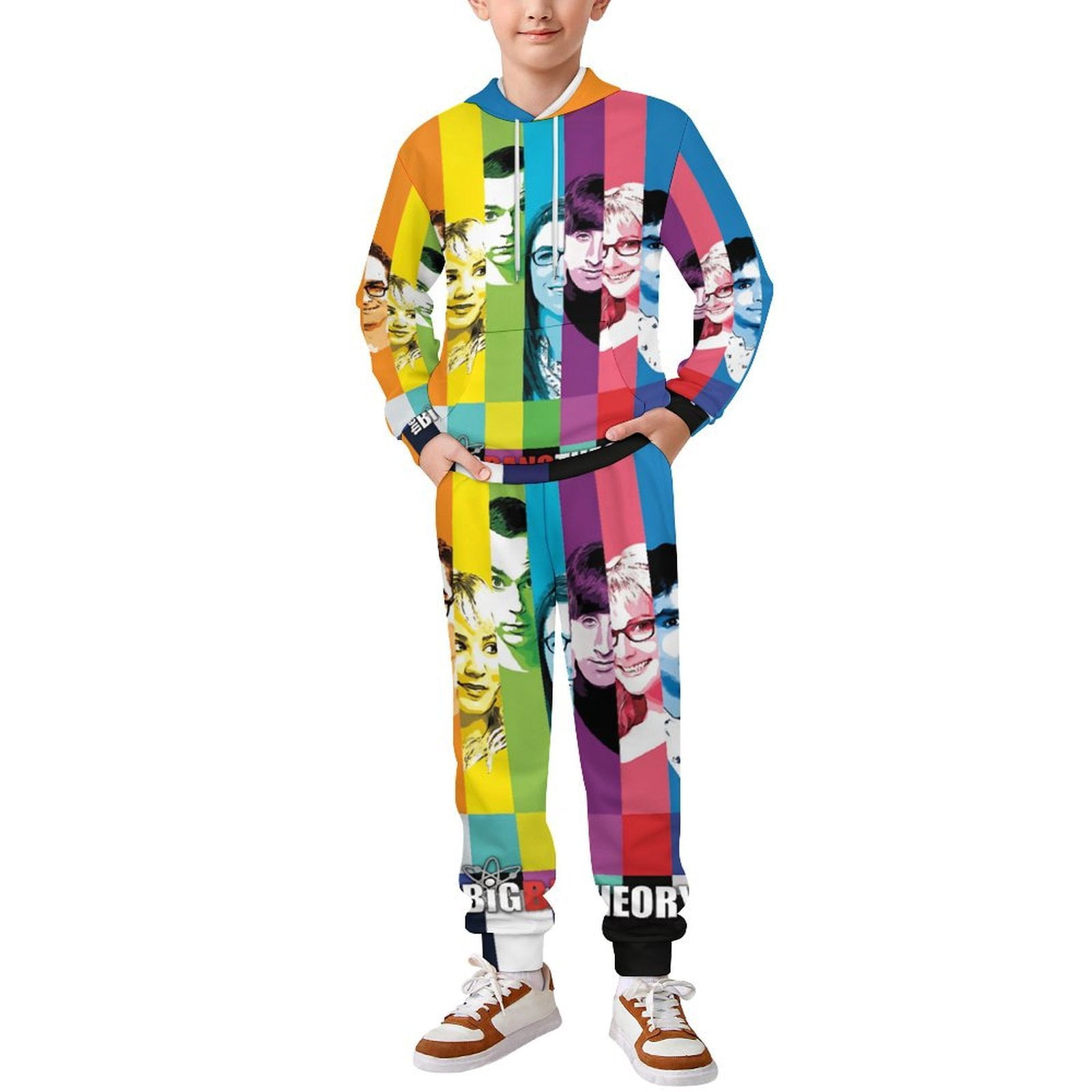 2PCS Big Small B-ang The-0r Tracksuit Outfit Hoodie Sweatshirt & Jogger ...