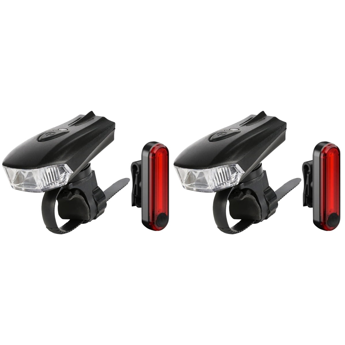 2PCS Bike Front Light Night Riding Bike Light Bike Rear Lamp USB ...