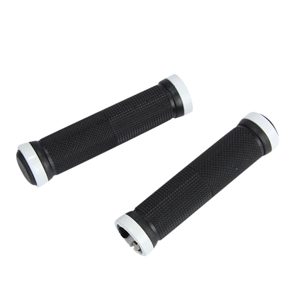 2PCS Bike Mountain Bicycle MTB Handlebar Grips Rubber Handle Grips Anti ...