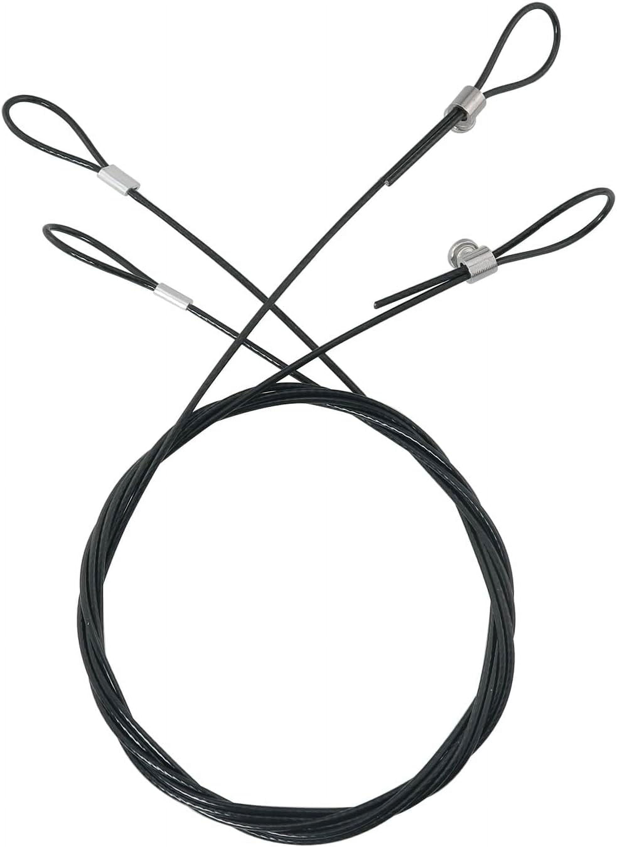 2PCS Black 840mm/33.07inch Stainless Steel Adjustable Extended Gate ...