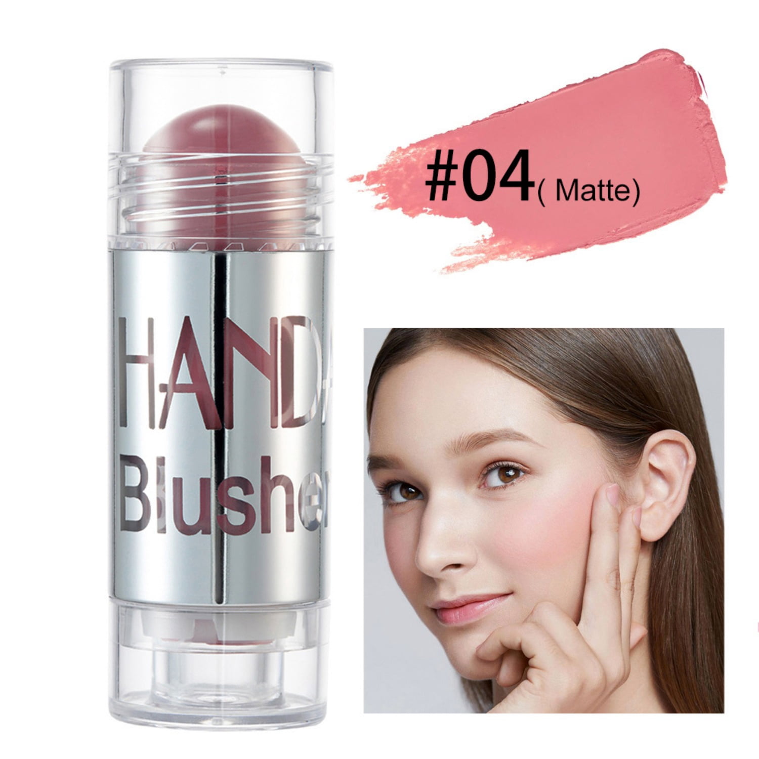 2PCS Blush Stick Crayon Cream Blush Solid Moisturizing Cheek Color ...