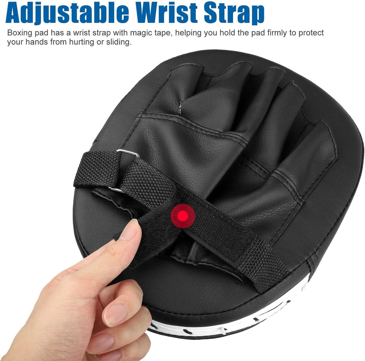 2PCS Boxing Mitts,Boxing Punching Mitts,Training Pads,Pu Leather,Soft And Comfortable With Non ...