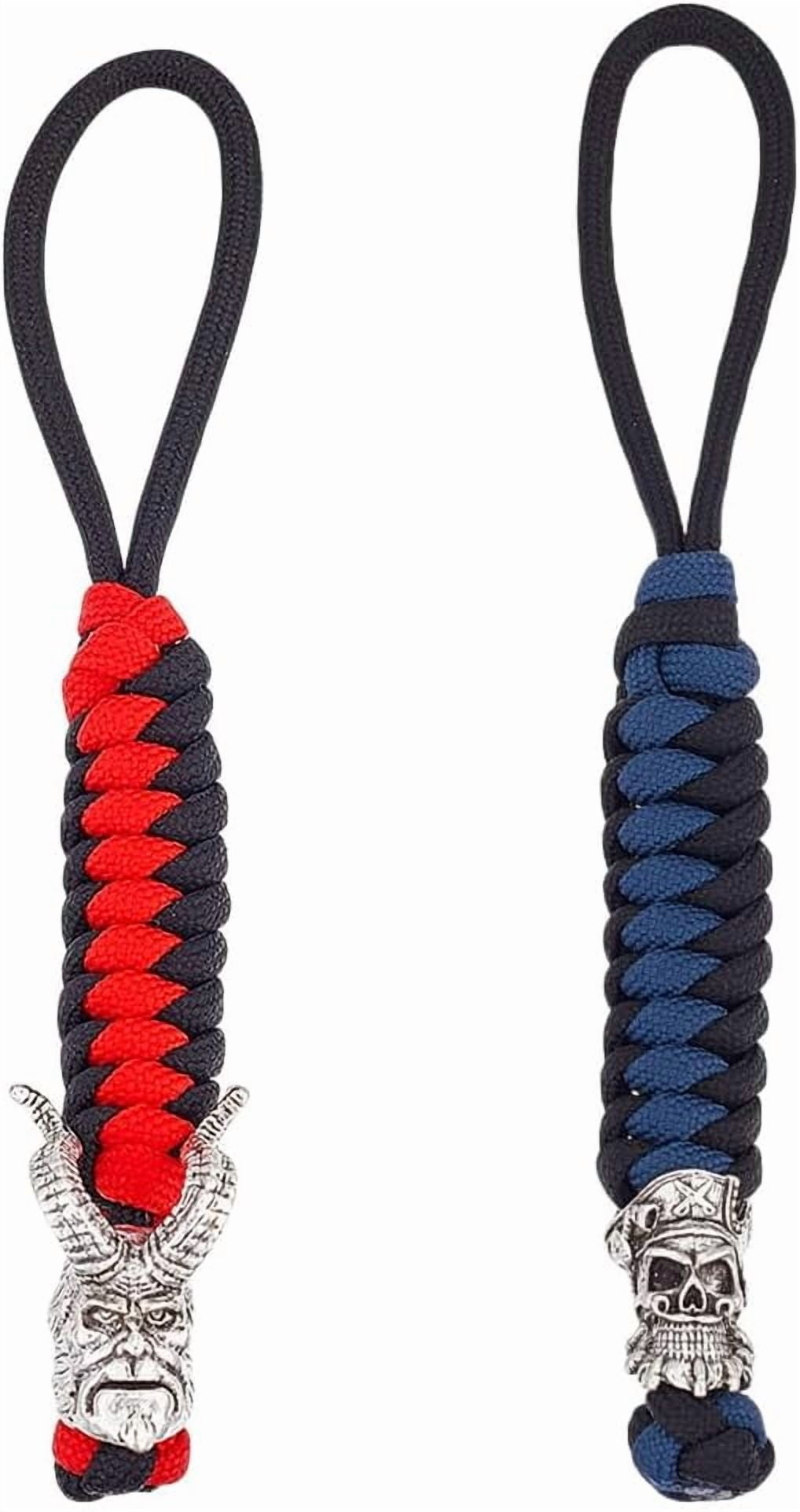 2PCS Braid Parachute Lanyards Tactical Knife Paracord Ropes Parachute ...