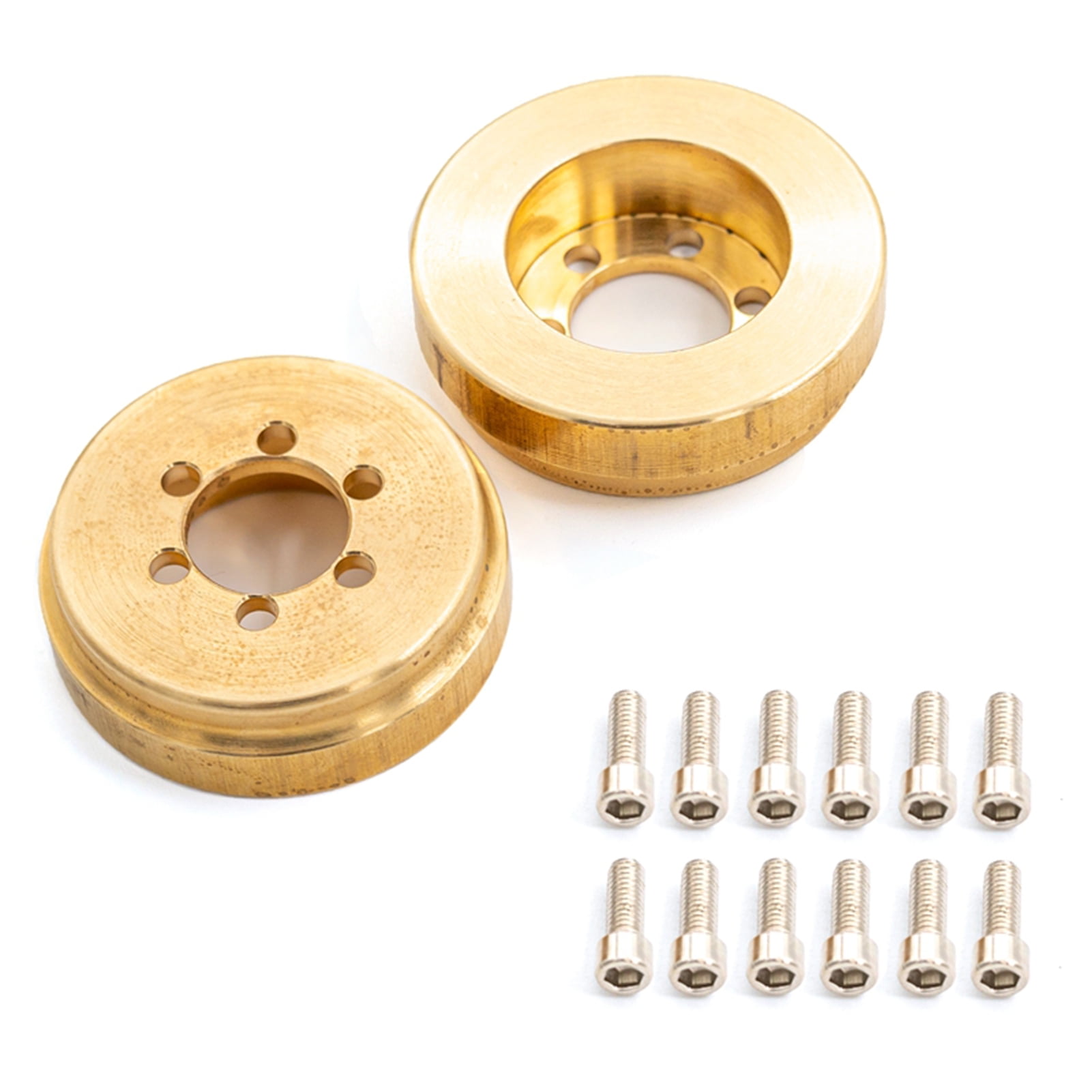 2PCS Brass Internal Wheel Weight Block Replacement For 1/10 TRAX4 90046 ...