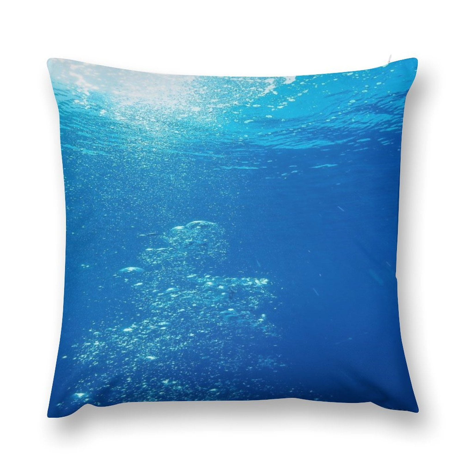 2PCS Bright Sunshine Through Deep Blue Sea Pillow Cover Decorative ...