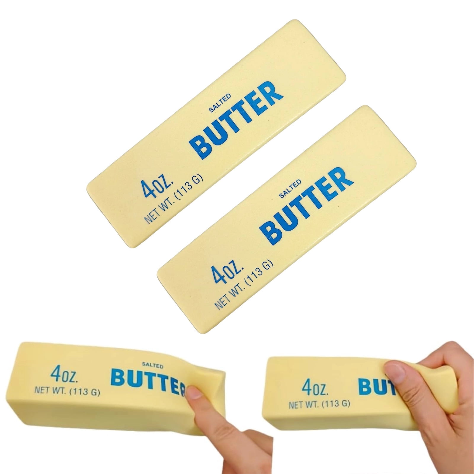 2PCS Butter Squishy Toys, Super Soft Butter Stick Slow Rising Squishy ...