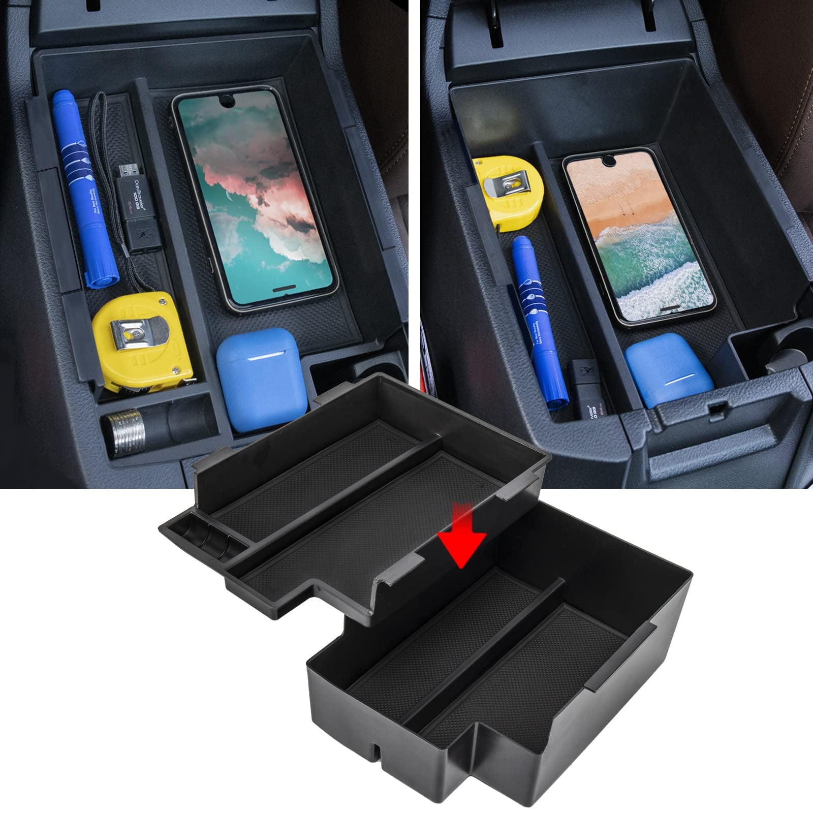 2PCS CM31 Center Console Organizer Tray Compatible with Toyota 4Runner ...
