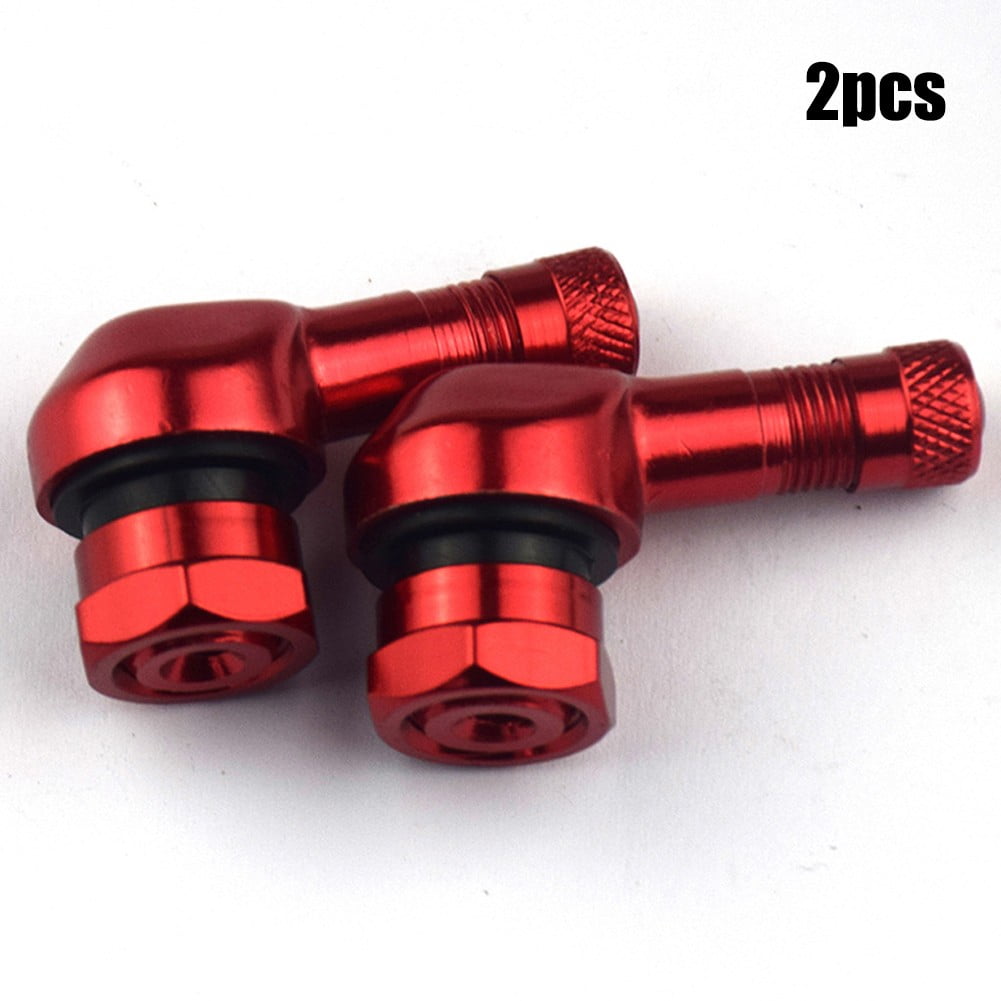 2PCS CNC Motorcycle 90 Degree Angle Wheel Tire Stem Tubeless Valve ...