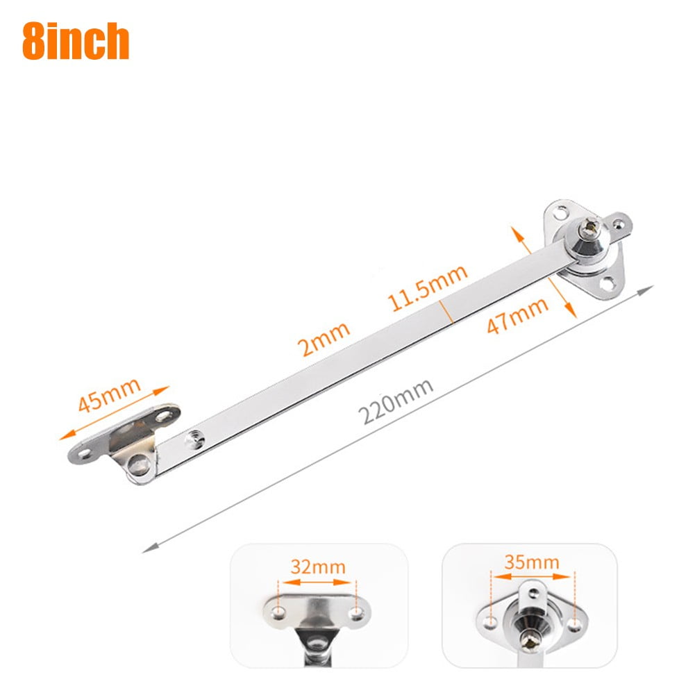 2PCS Cabinet Lid Support Hinges Cupboard Stay Hinge Down Drop Lid ...