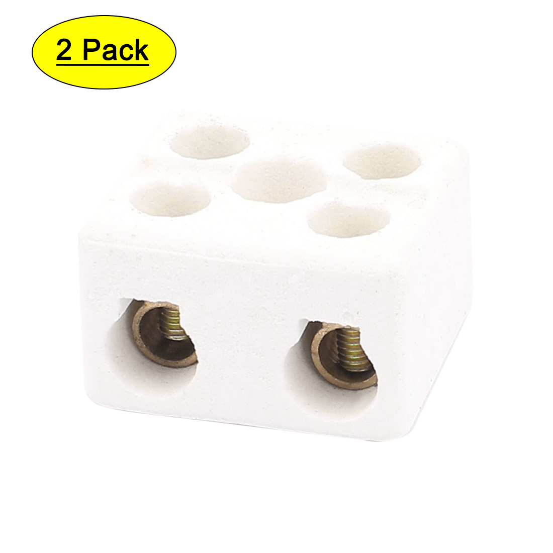 2PCS Cable Connector 2 Position 2 Row Ceramic Terminal Block 220V 30A ...