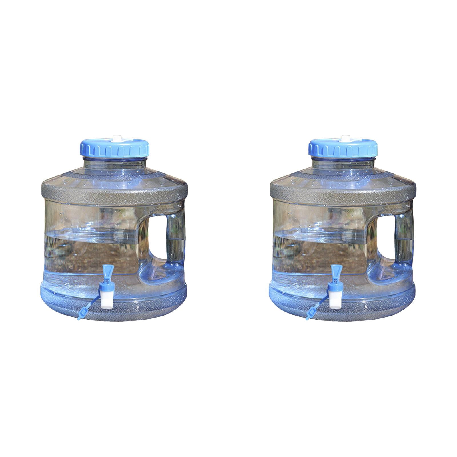 2PCS Camping Water Container with Spigot - 2 Gallon Portable Water Jug ...