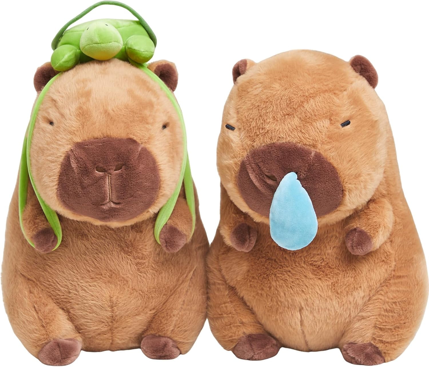2PCS Capybara Stuffed Animal，Adorable Capybara Plush Toy with Removable ...