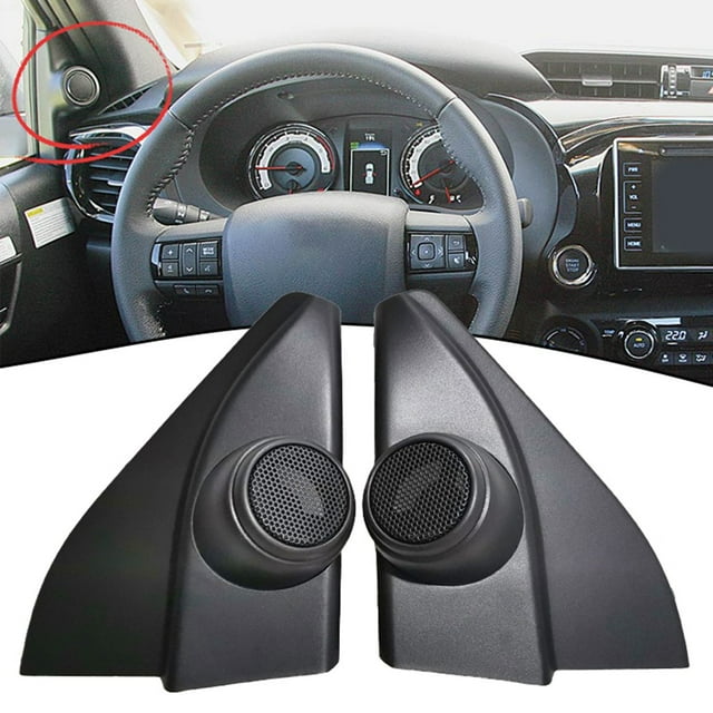 2PCS Car A-Pillar Speaker Cover Mounts for Toyota SUV 2016-2019 ...