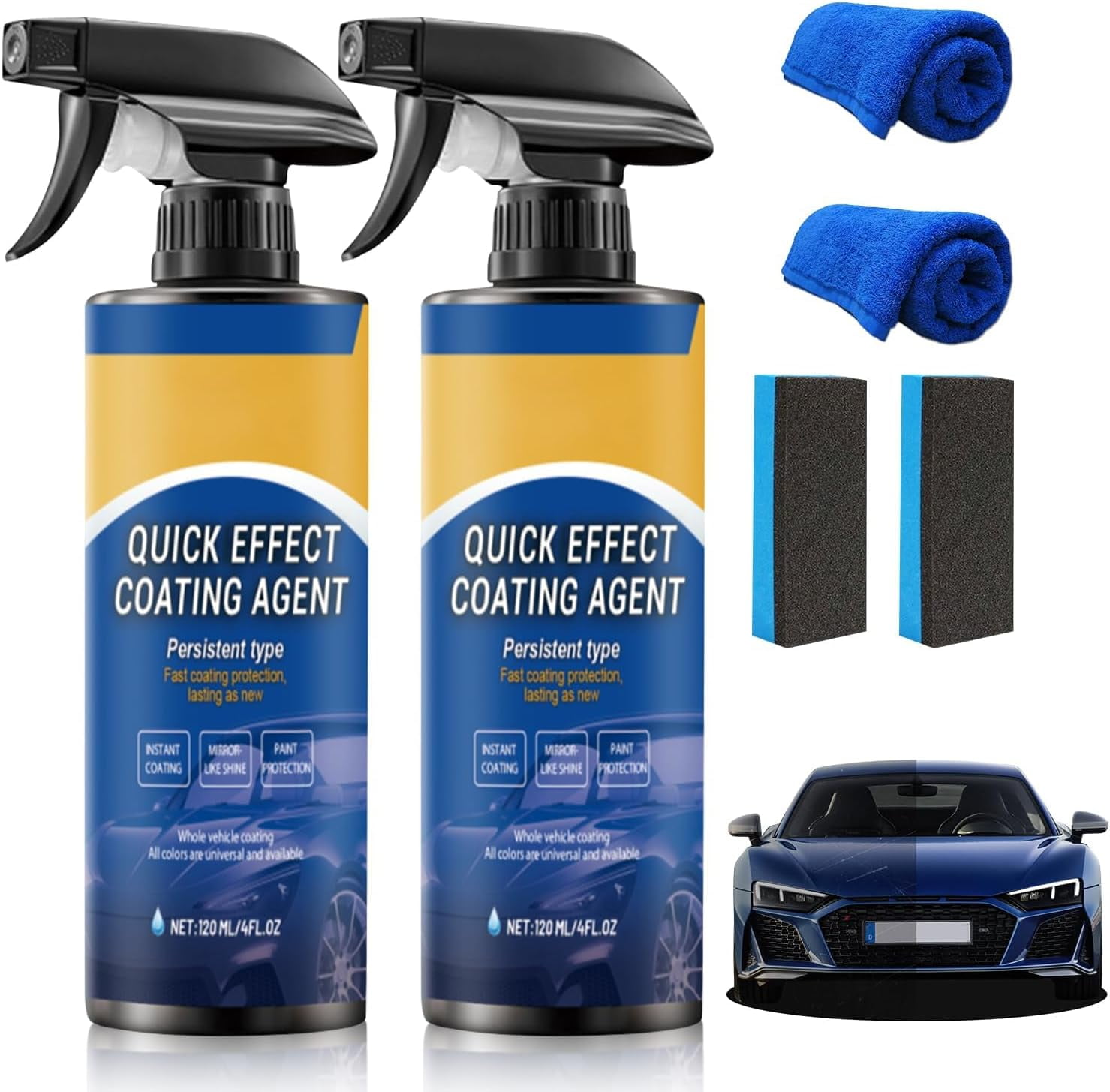 2PCS Car Coating Spray,Quick Effect Ant for Coatings Ant,aterless ash ...