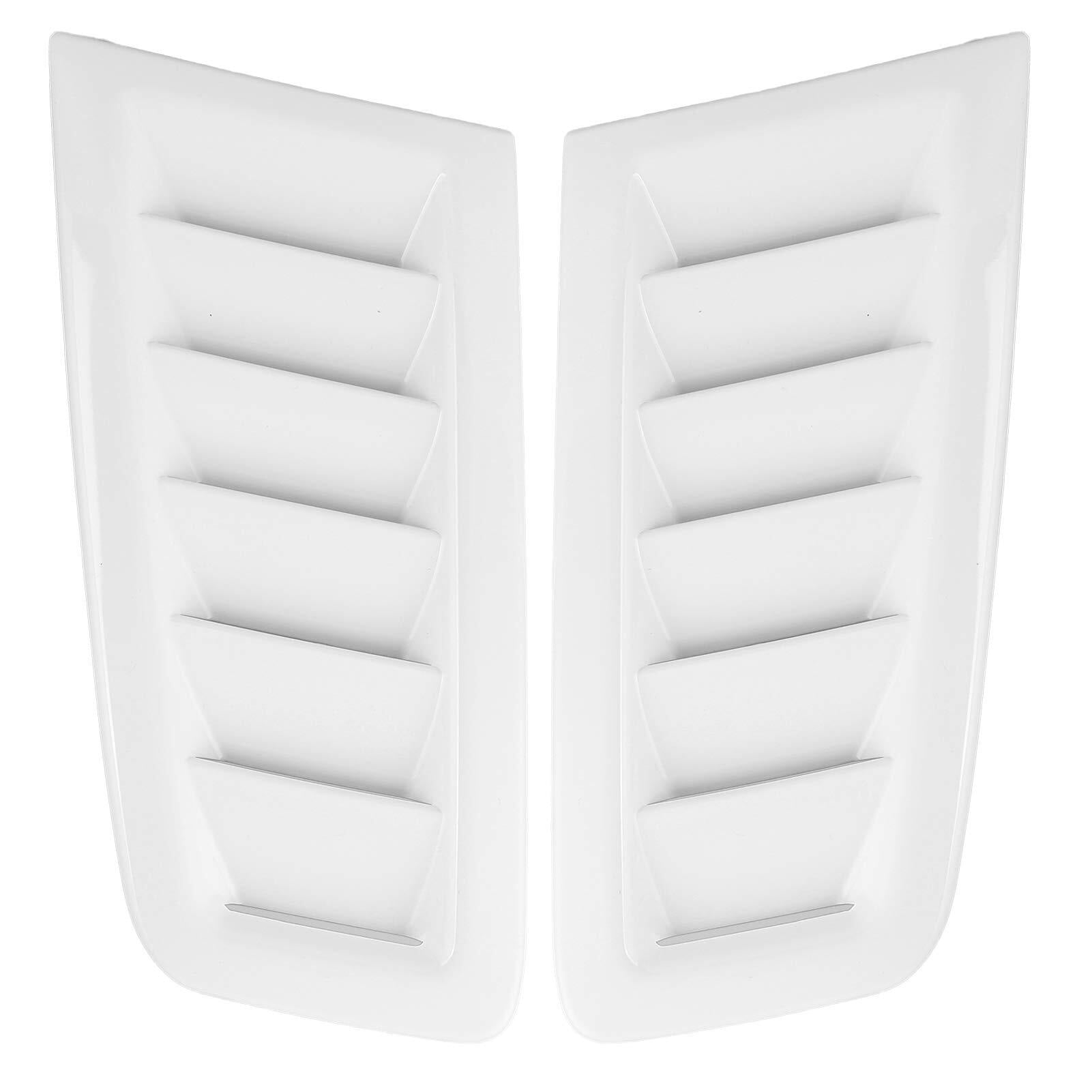 2PCS Car Hood Vent Scoop Kit, Universal Cold Air Intake Fitment Louvers ...