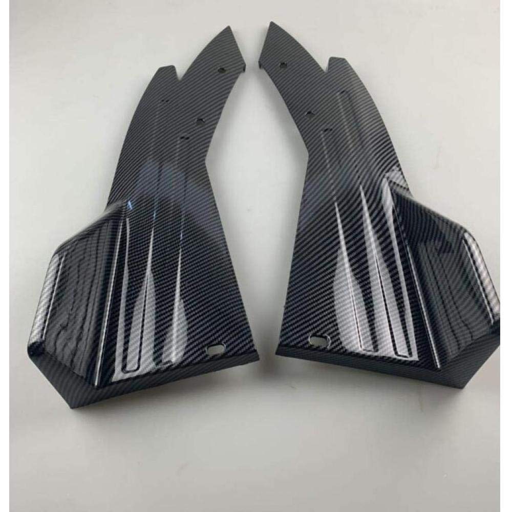 2PCS Car Rear Bumper Lip Winglets Side Skirt Splitters Spoiler Lip Side ...