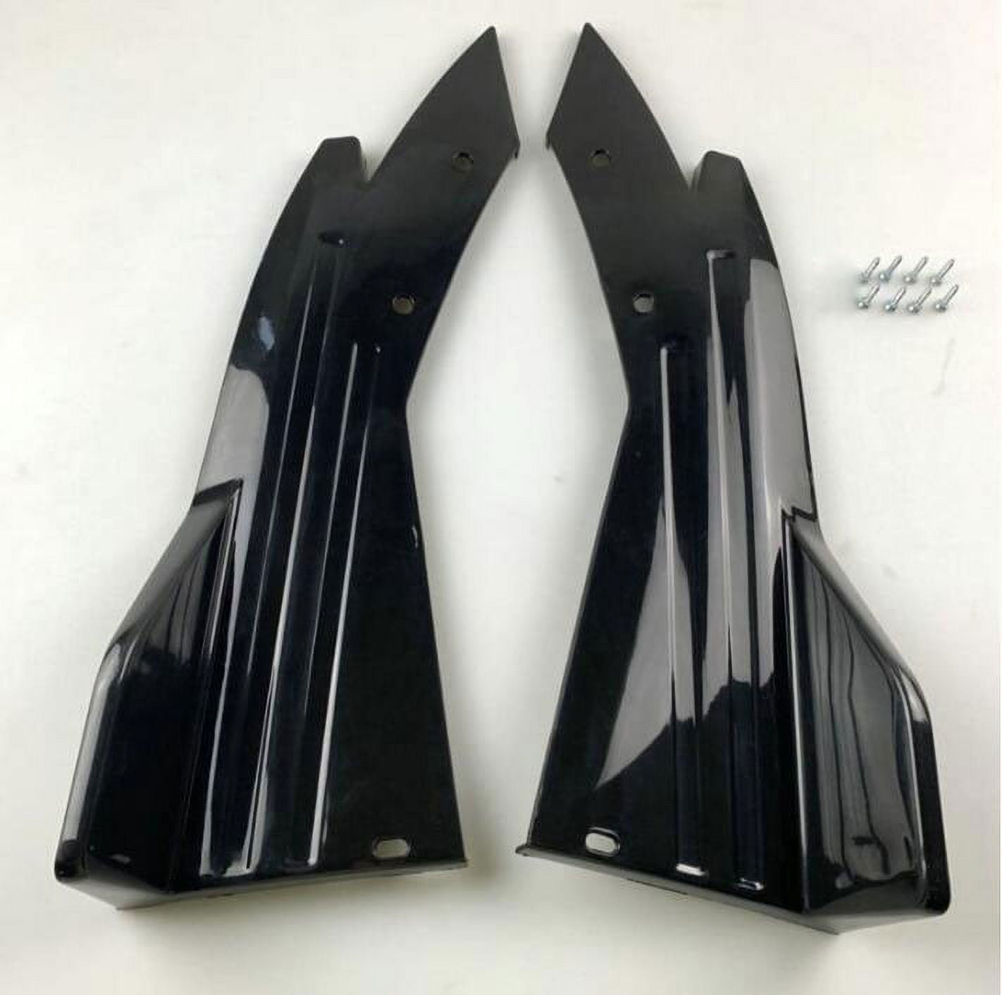 2PCS Car Rear Bumper Lip Winglets Side Skirt Splitters Spoiler Lip Side ...