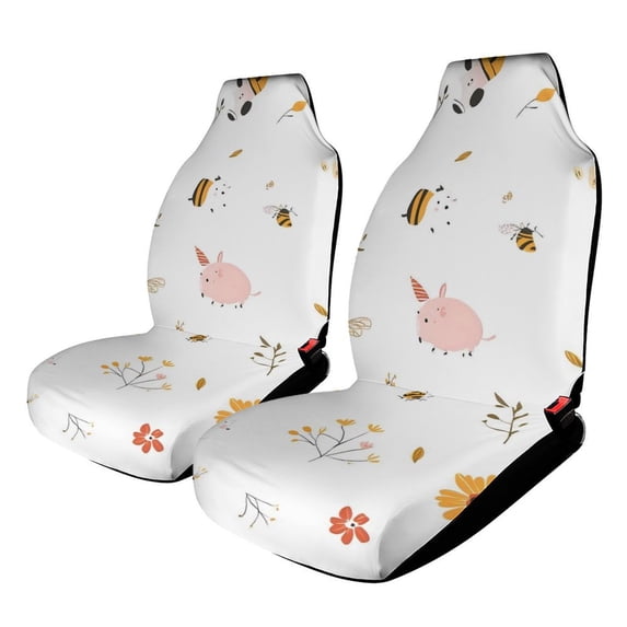 2PCS Car Seat Cover Reduces Wear And Is Easy To Install And The Fabric ...