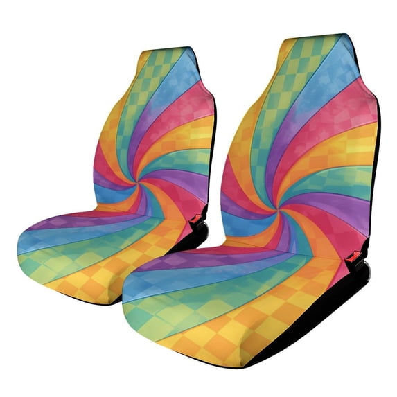 2PCS Car Seat Cover Reduces Wear And Is Easy To Install And The Fabric ...
