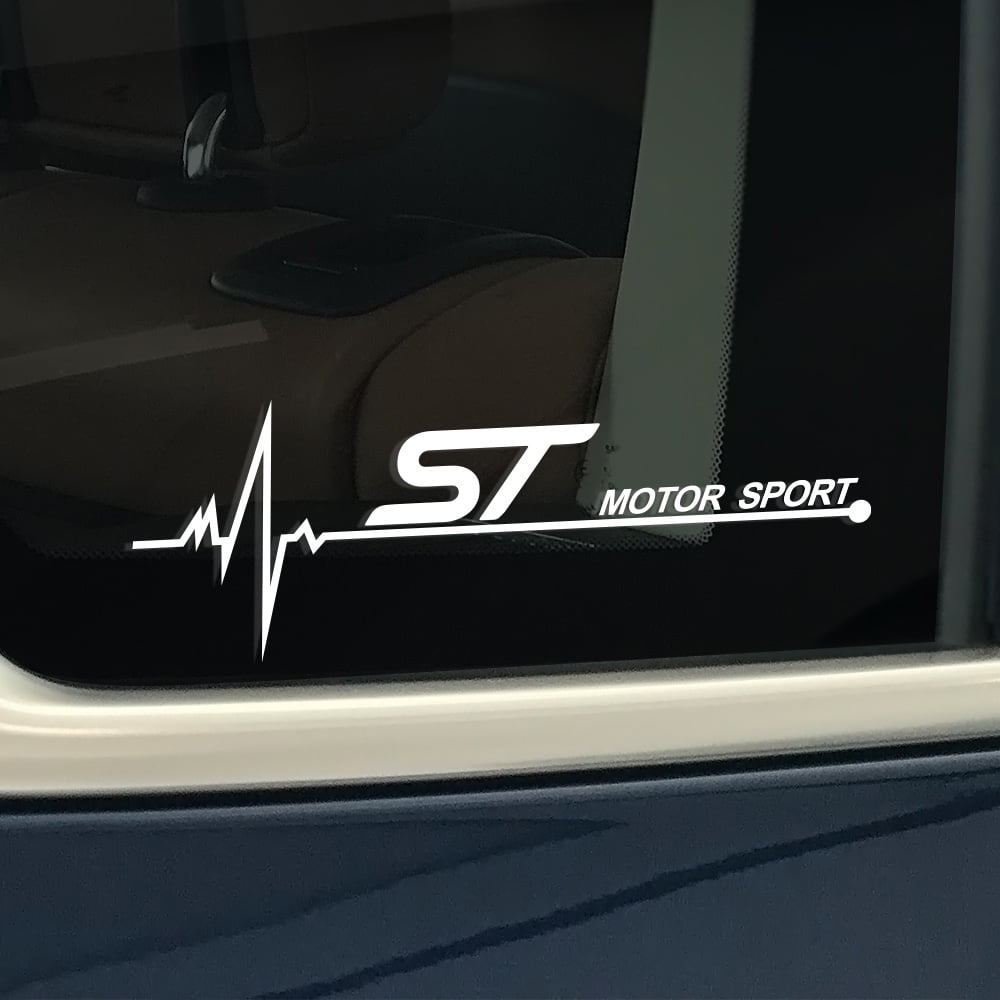 2PCS Car Side Window Stickers For Ford Fiesta Mondeo Fusion Explorer ...