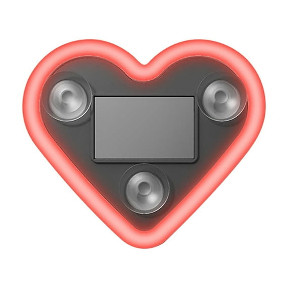 2PCS Car Solar Window Peach Heart Light Car Interior Decoration Light ...